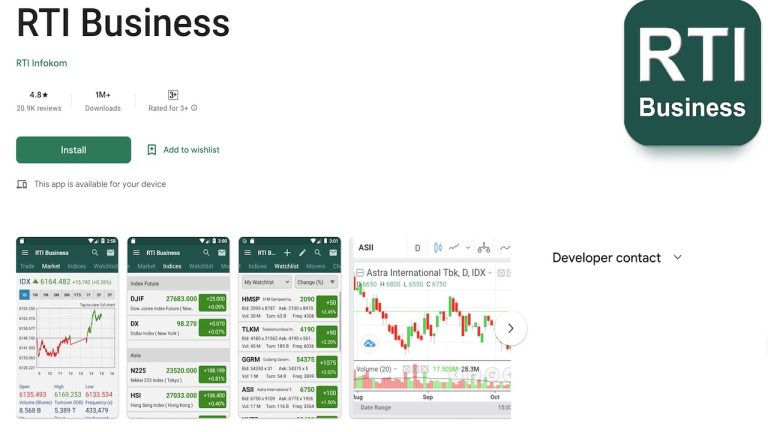 Cara Jual Saham di Aplikasi RTI Business – Harga Belanja