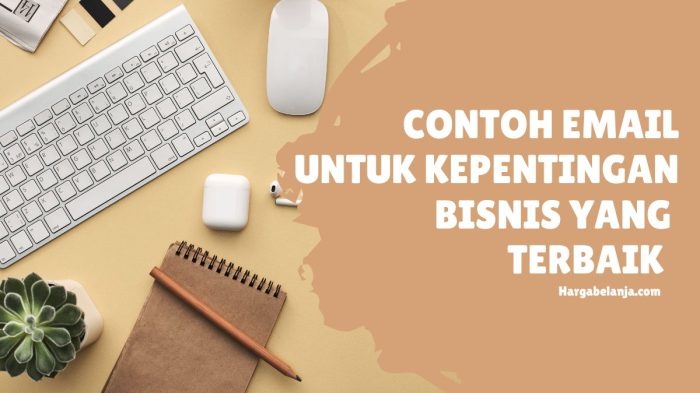Contoh Email untuk Kepentingan Bisnis yang Terbaik – Harga Belanja