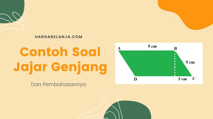 Contoh Soal Jajar Genjang dan Pembahasannya – Harga Belanja