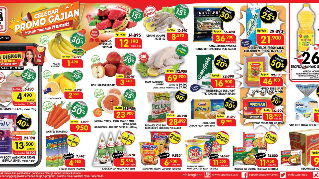 Promo Super Indo Weekday 25-28 Oktober 2021 Terbaru Minggu Ini Update ...