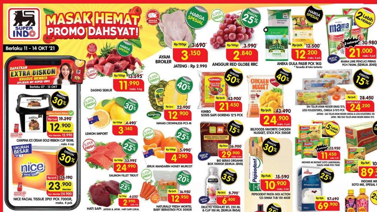 Promo Super Indo Weekday Terbaru 11-14 Oktober 2021 Minyak Murah ...