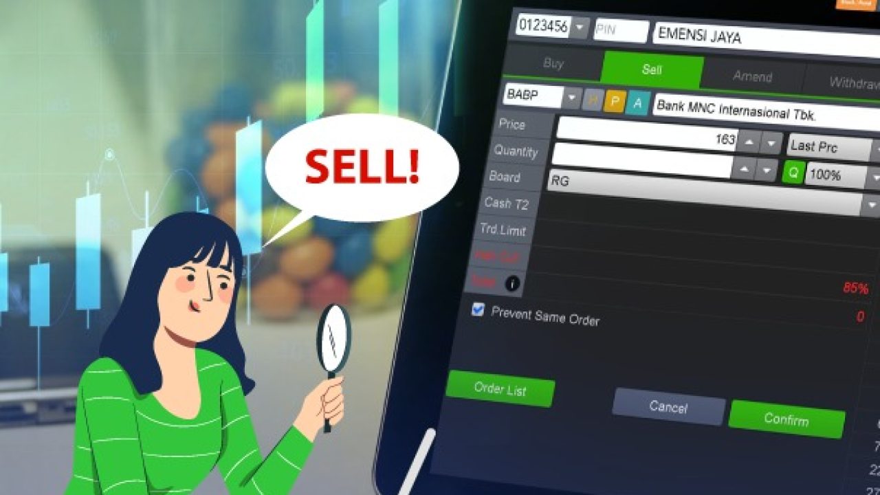 Cara Jual Saham di Motion Trade – Harga Belanja