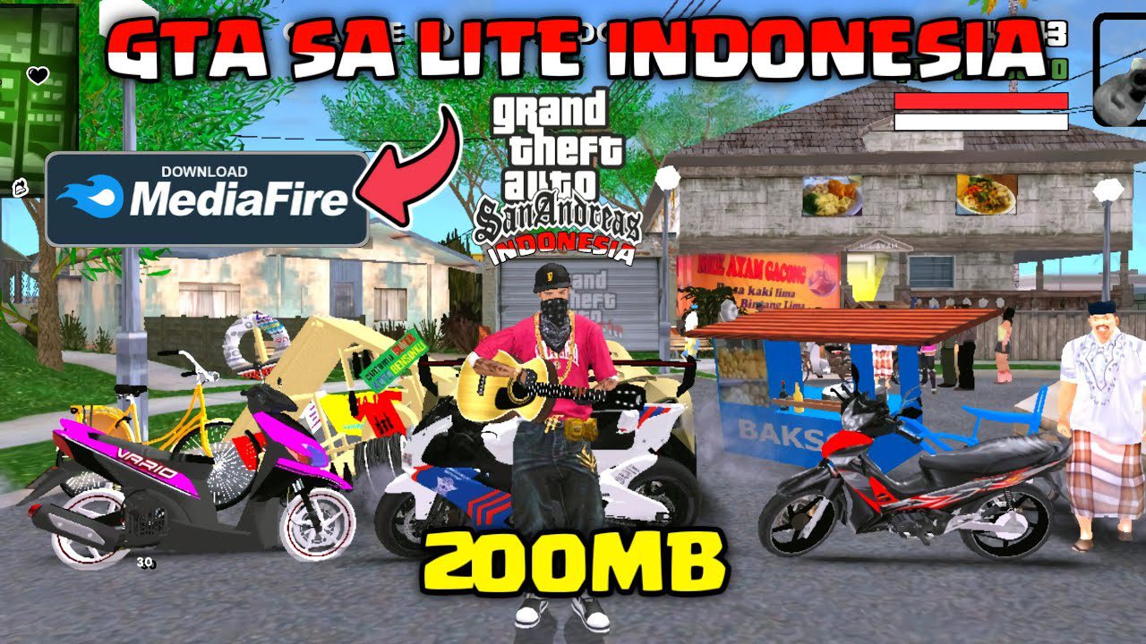 Download GTA SA Lite Indonesia Terbaru, Hanya 200 Mb Update 2024