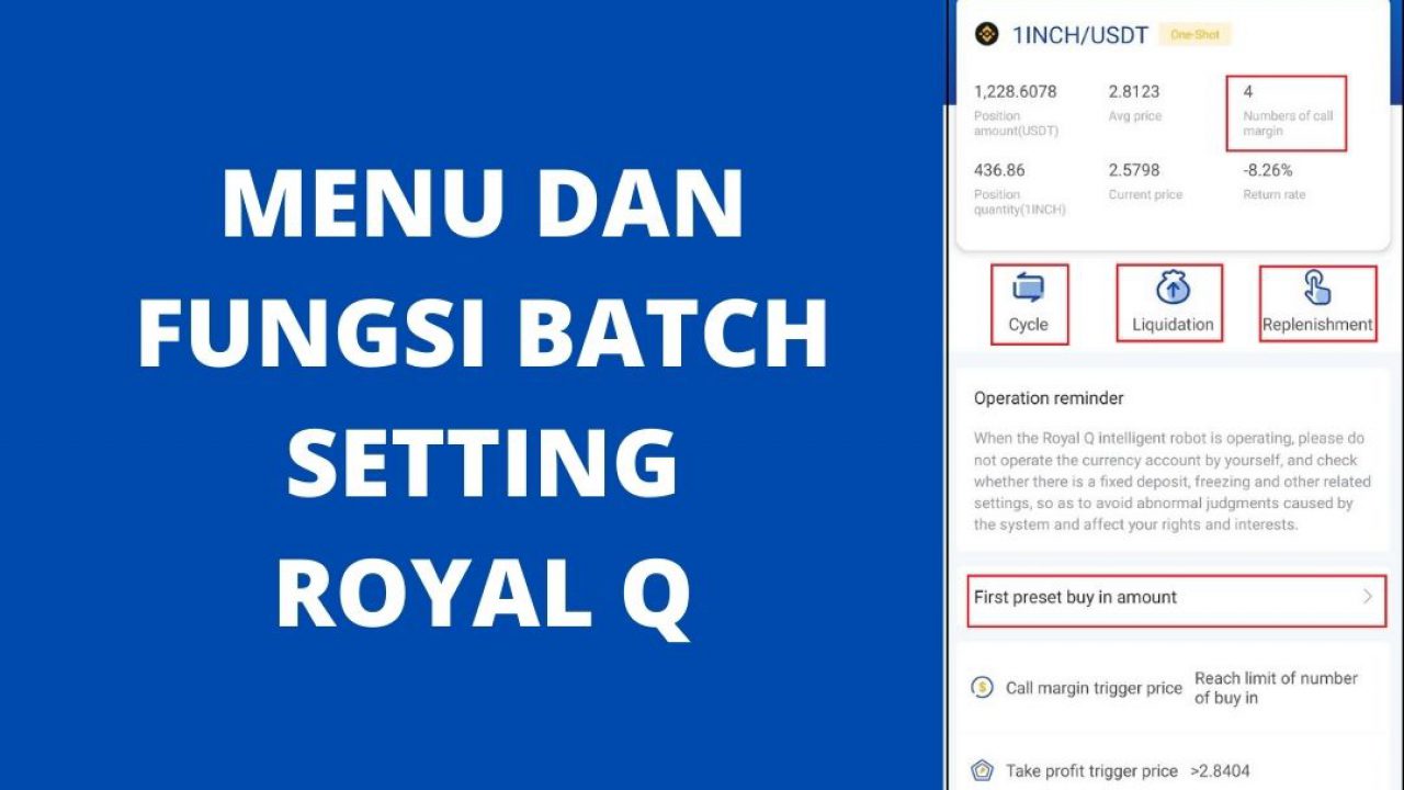 Mengenal Menu Dan Fungsi Batch Setting Royal Q Update 2024